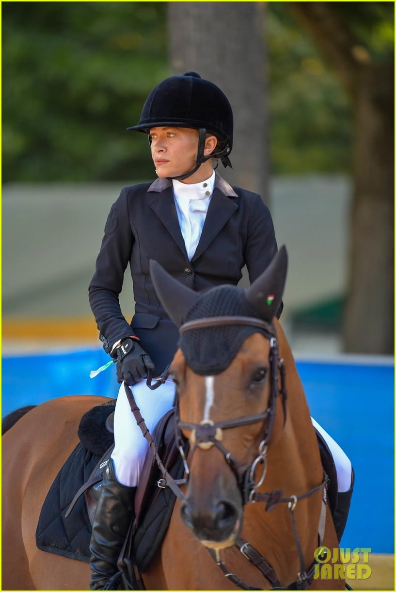 Mary-Kate Olsen Goes Horseback Riding at Longines Paris Eiffel Jumping ...