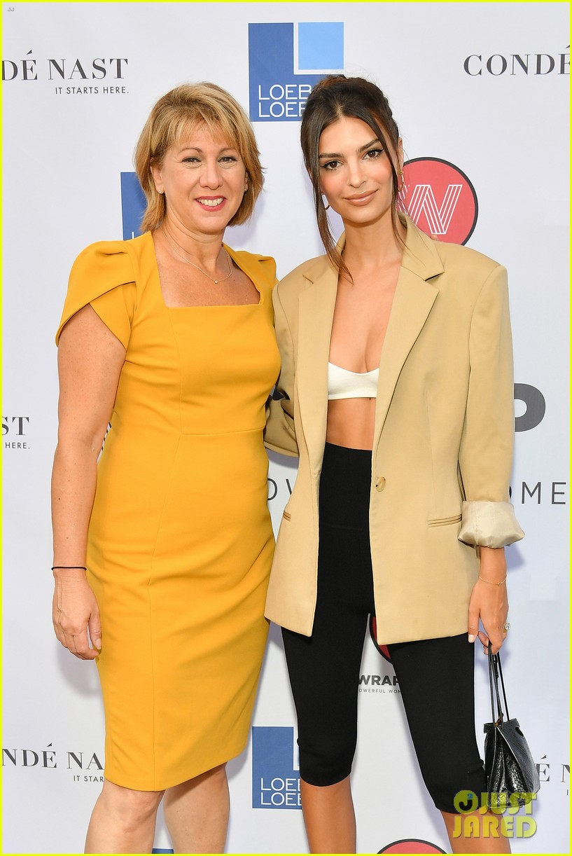 Emily Ratajkowski Wears Bra & Blazer for WrapWomen's Power Women ...