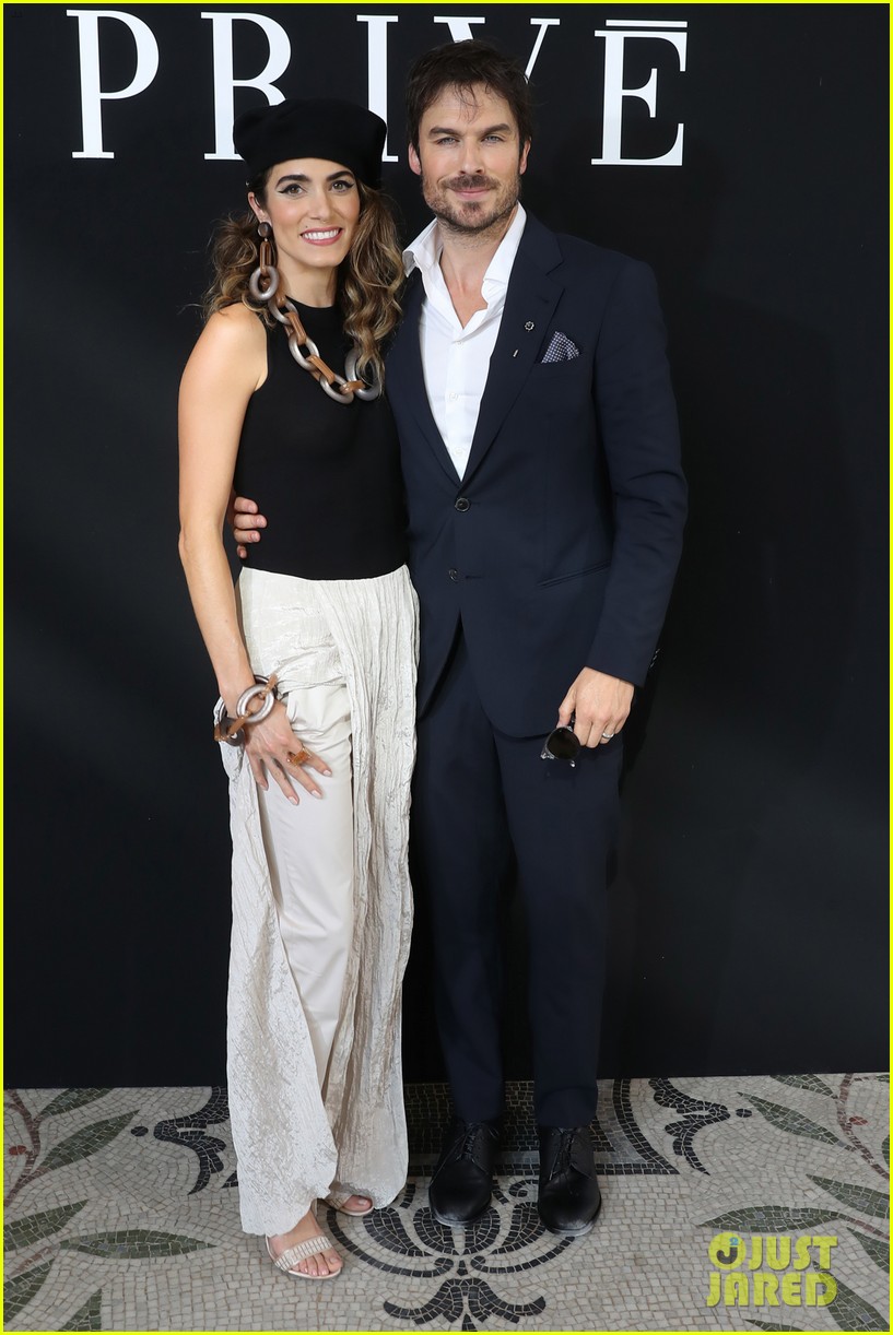 Ian Somerhalder & Nikki Reed Share Romantic Kiss at Armani Show in ...