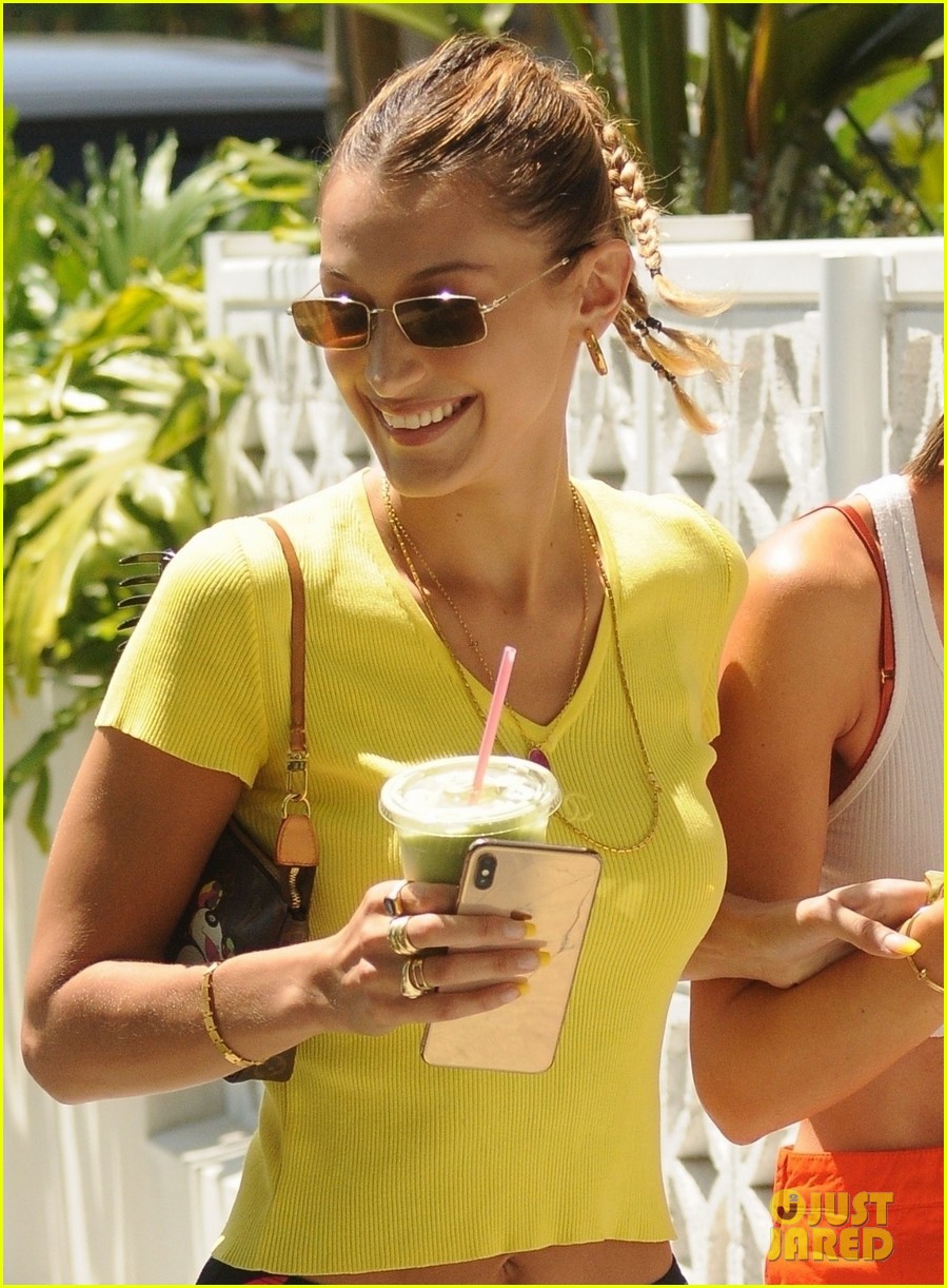 Bella Hadid Wears Floral Mini-Skirt During Day Out in West Hollywood ...