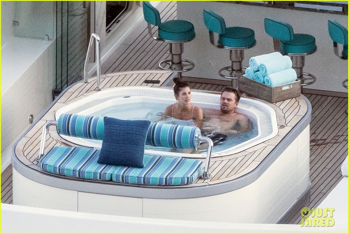 Leonardo DiCaprio & Girlfriend Camila Morrone Cozy Up in the Hot Tub on Luxury Yacht: Photo ...