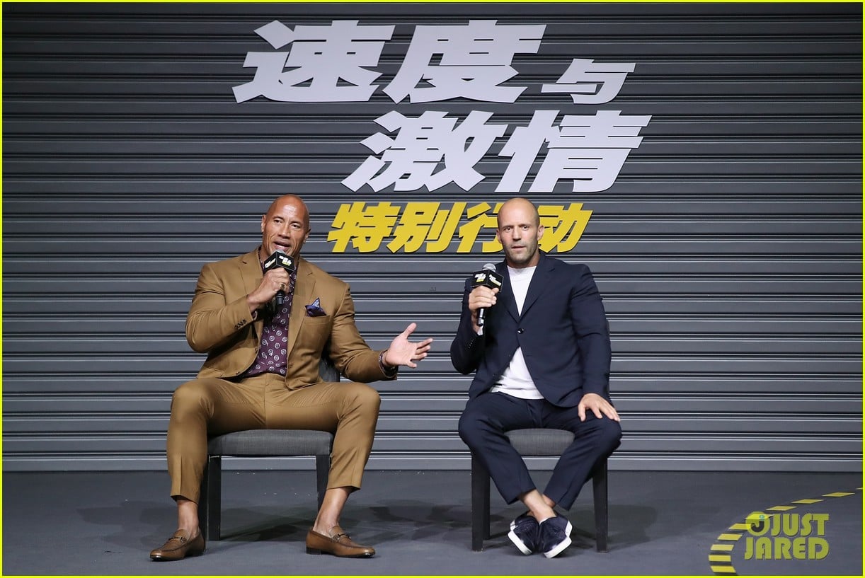 Dwayne Johnson & Jason Statham Bring 'Hobbs & Shaw' To China!: Photo ...