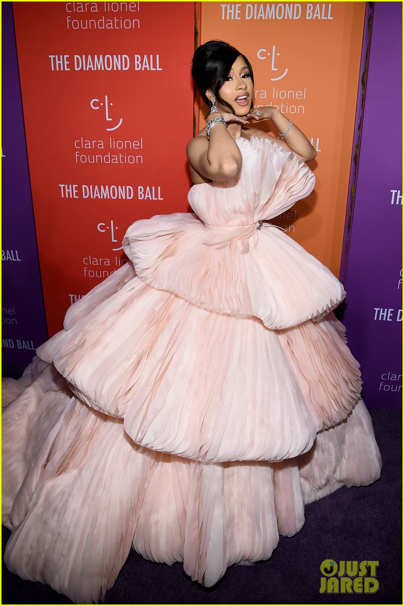 Cardi B Wows in Pink as She Arrives at Rihanna's Diamond Ball 2019 ...