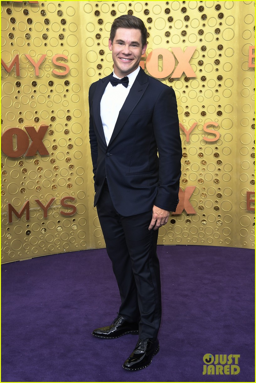 Adam Devine Sticks Out His Tongue on Emmy Awards 2019 Red Carpet: Photo ...