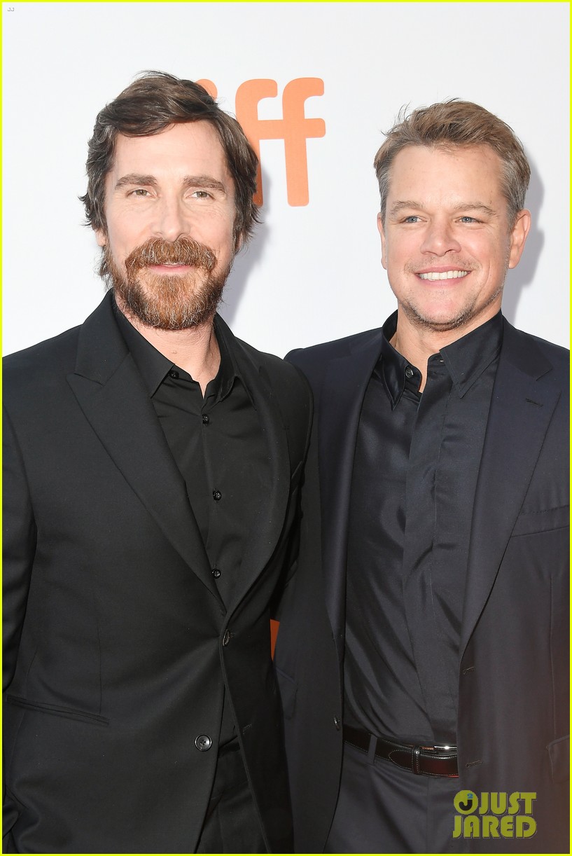 Matt Damon, Caitriona Balfe, & Christian Bale Premiere 'Ford v Ferrari ...