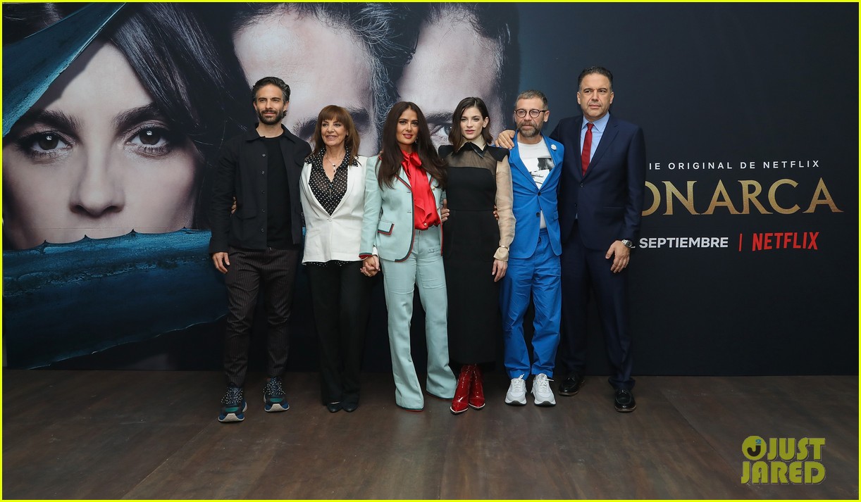 Salma Hayek Presents Netflix Series 'Monarca' in Mexico City - Watch ...