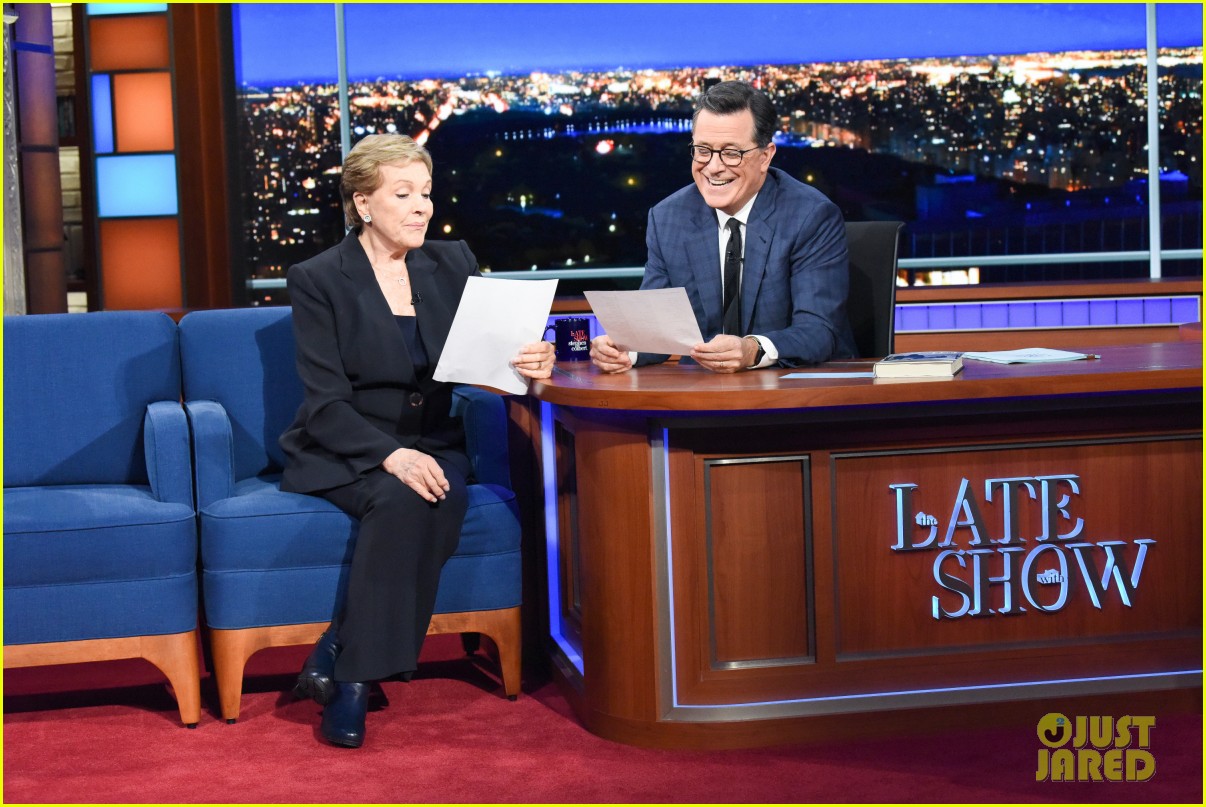 Julie Andrews Tells Stephen Colbert Therapy 'Saved' Her Life!: Photo ...