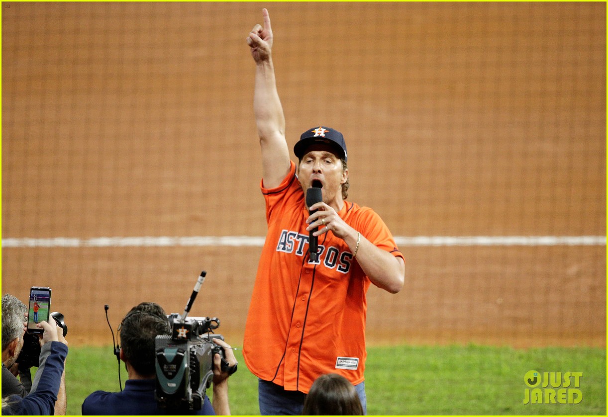 Matthew McConaughey Cheers On Houston Astros at World Series 2019 ...