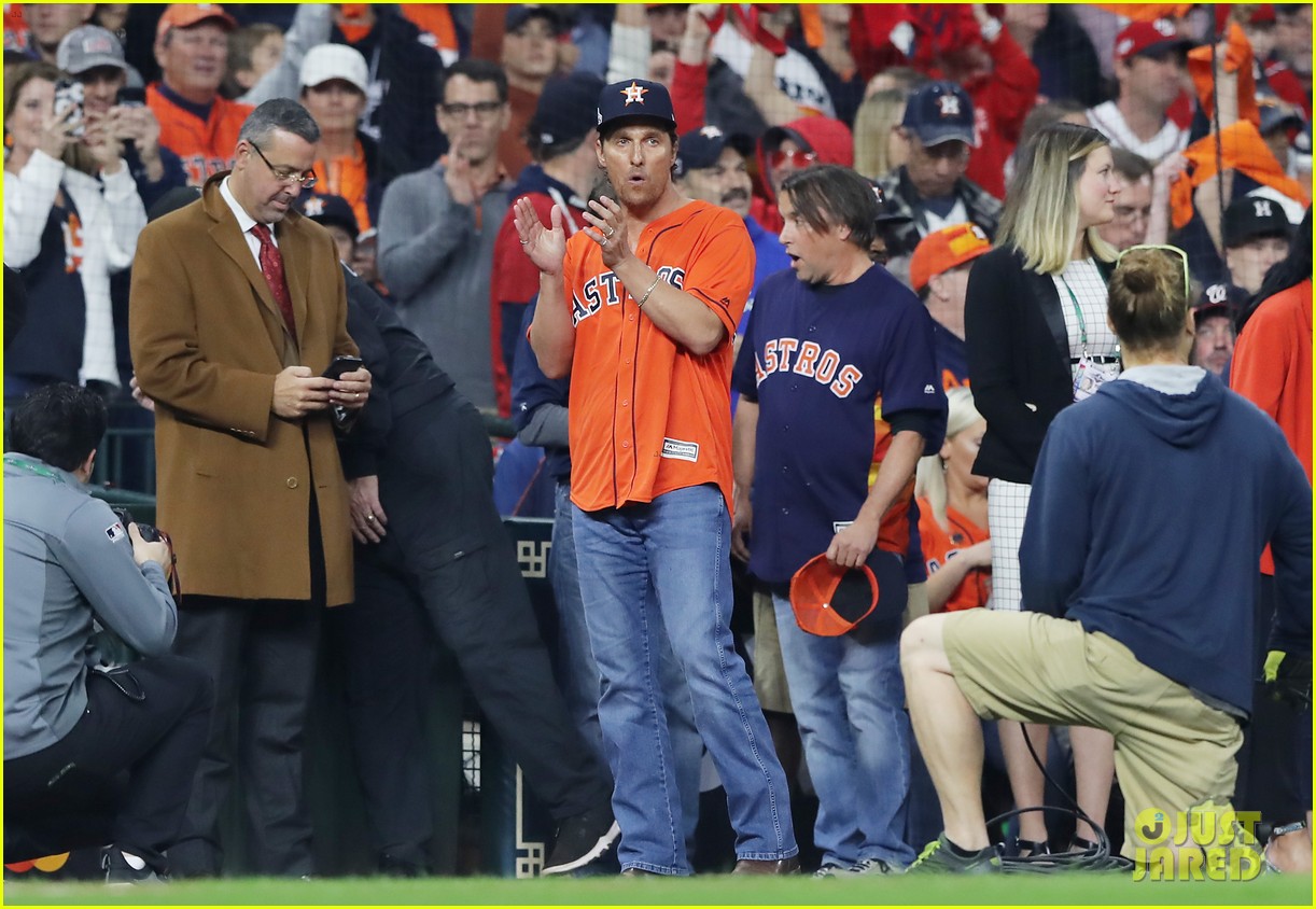 Matthew McConaughey Cheers On Houston Astros at World Series 2019 ...