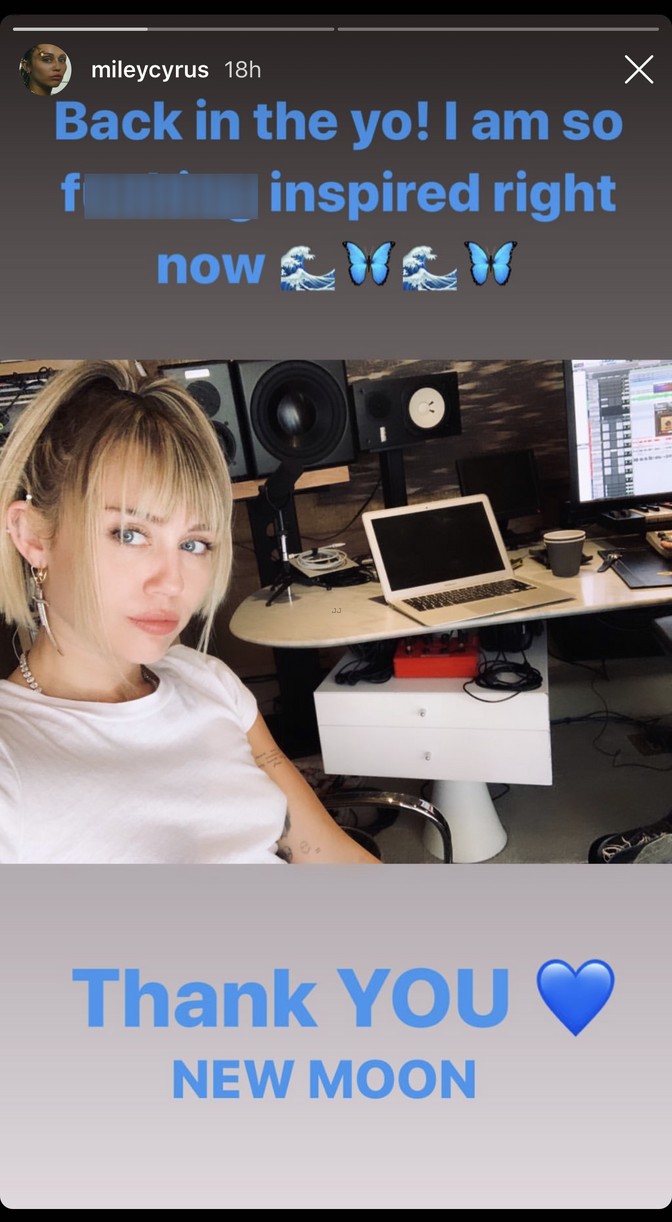 Miley Cyrus Is Working on New Music & Feeling 'So Inspired': Photo ...