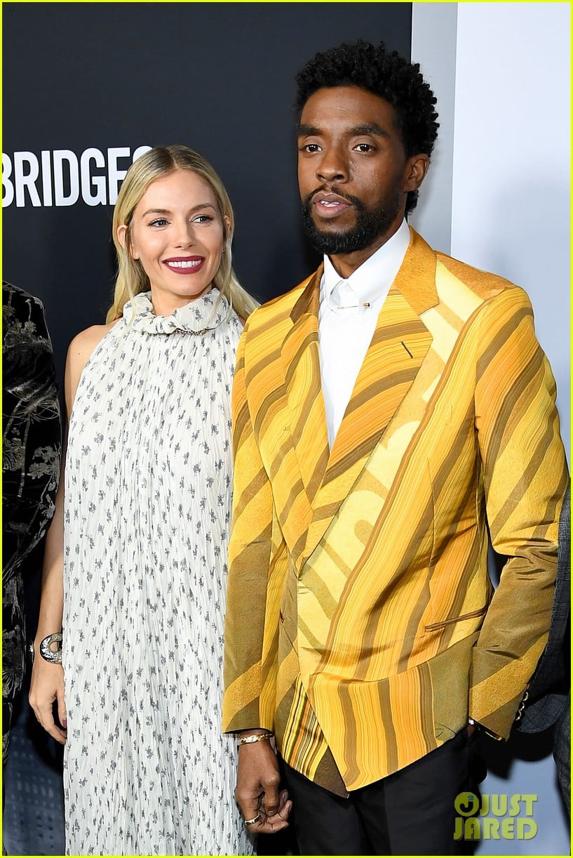Chadwick Boseman Makes Rare Red Carpet Appearance with Girlfriend ...