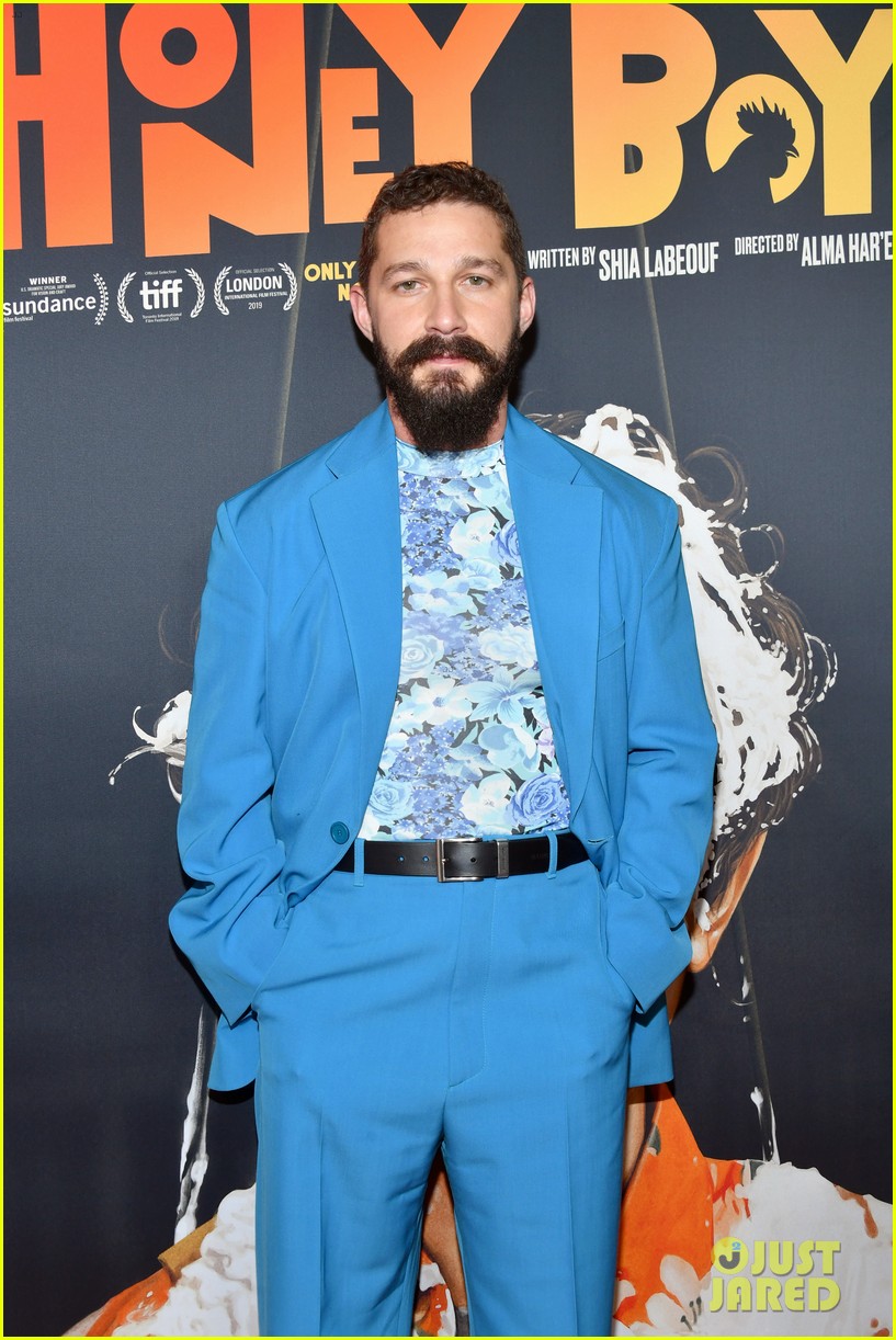 Shia LaBeouf Wears an Over-Sized Blue Suit at 'Honey Boy' Premiere with Noah Jupe: Photo 4382969 ...