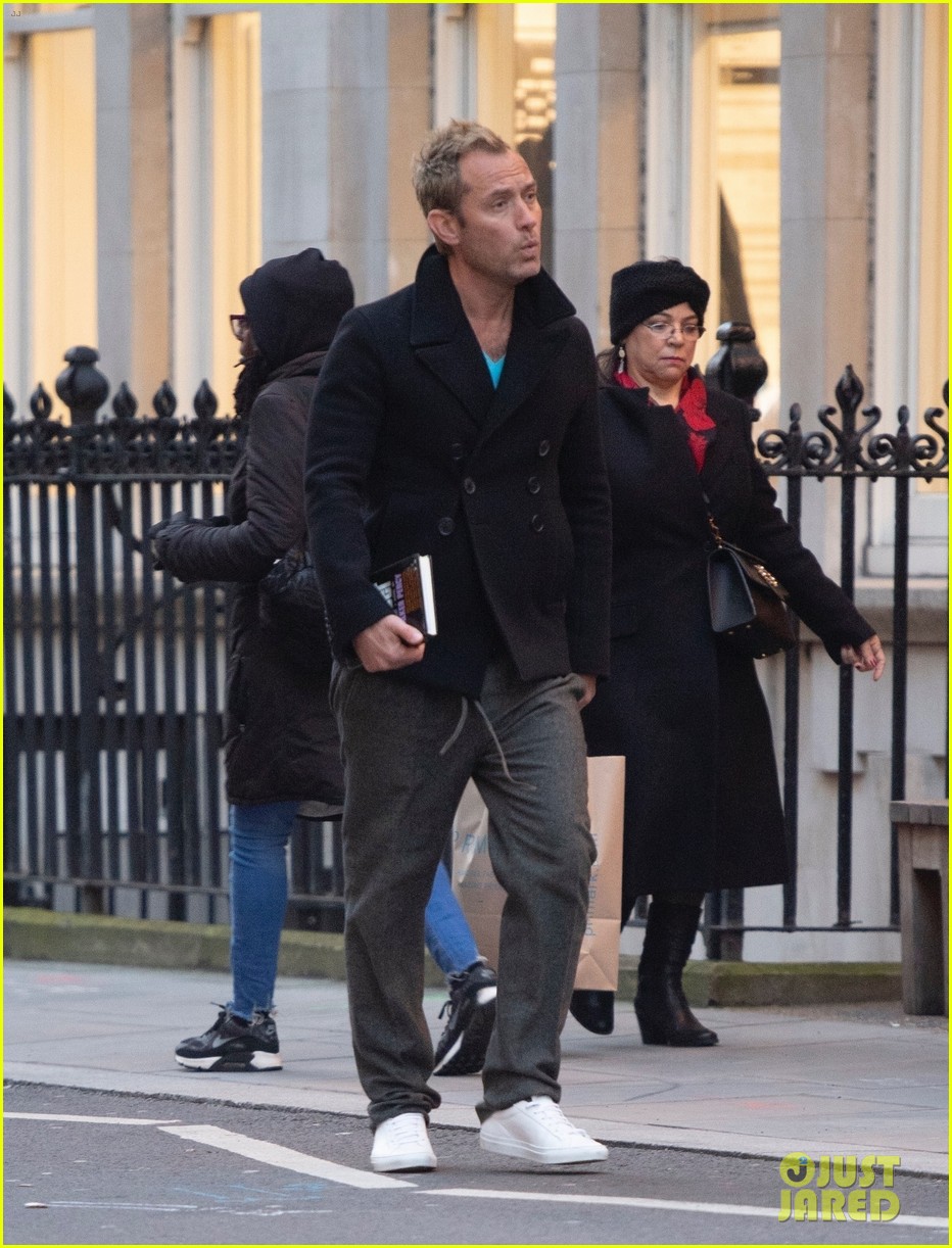 Jude Law is All Smiles While Leaving His Riff Raff Production Company ...