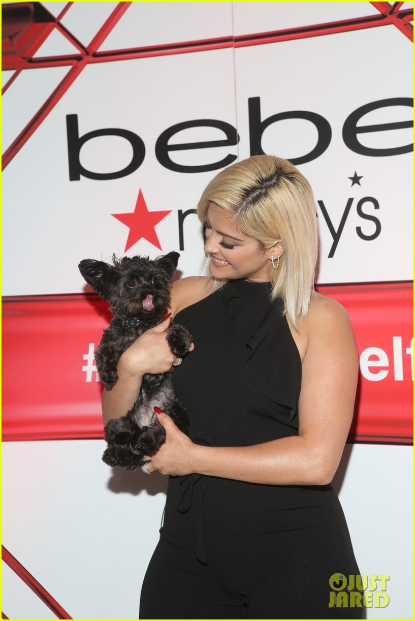 Bebe Rexha Dons Black Halter Jumpsuit for Bebe Event After Hospital ...