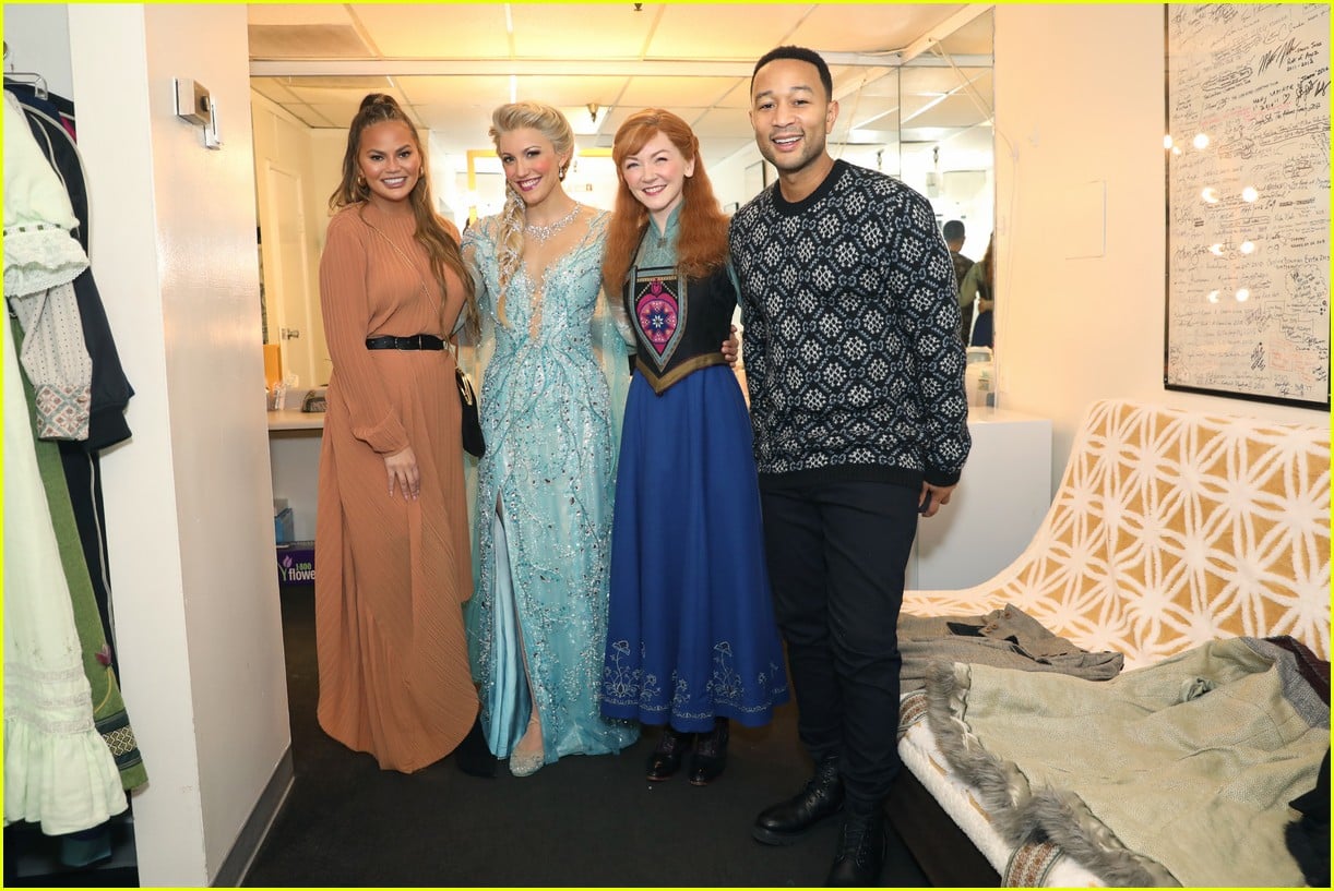 John Legend & Chrissy Teigen Attend 'Frozen' Musical During L.A. Tour ...