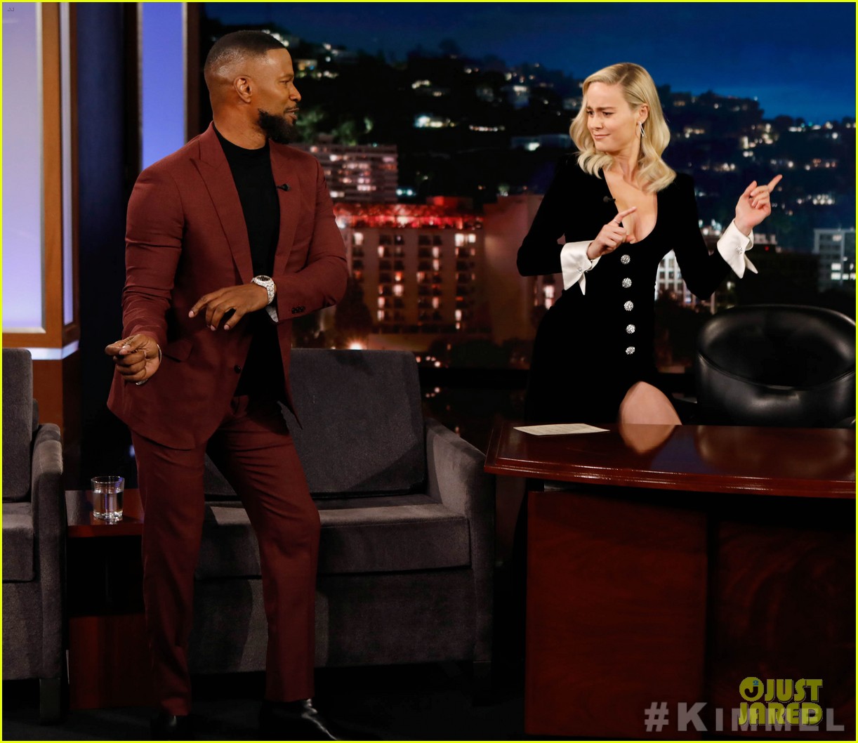 Brie Larson Tells Jamie Foxx She Was Totally Convinced He Was Mr. Fox ...