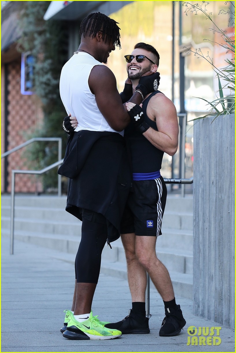 NFL Player Ryan Russell & Boyfriend Corey O'Brien Show Off PDA Ahead of ...