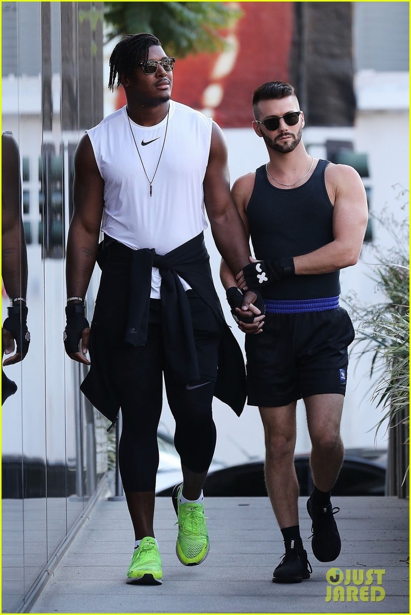 NFL Player Ryan Russell & Boyfriend Corey O'Brien Show Off PDA Ahead of ...
