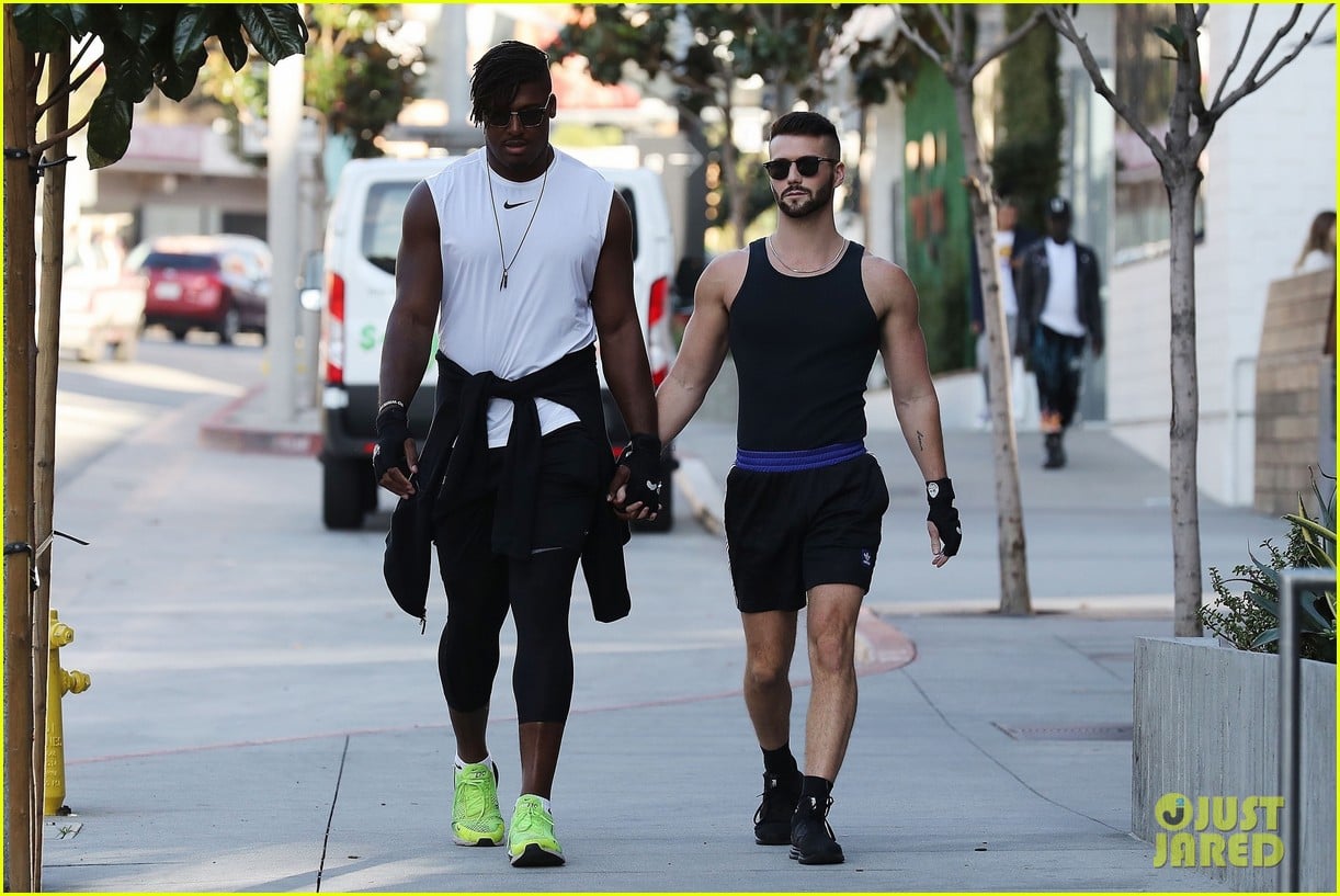 NFL Player Ryan Russell & Boyfriend Corey O'Brien Show Off PDA Ahead of ...