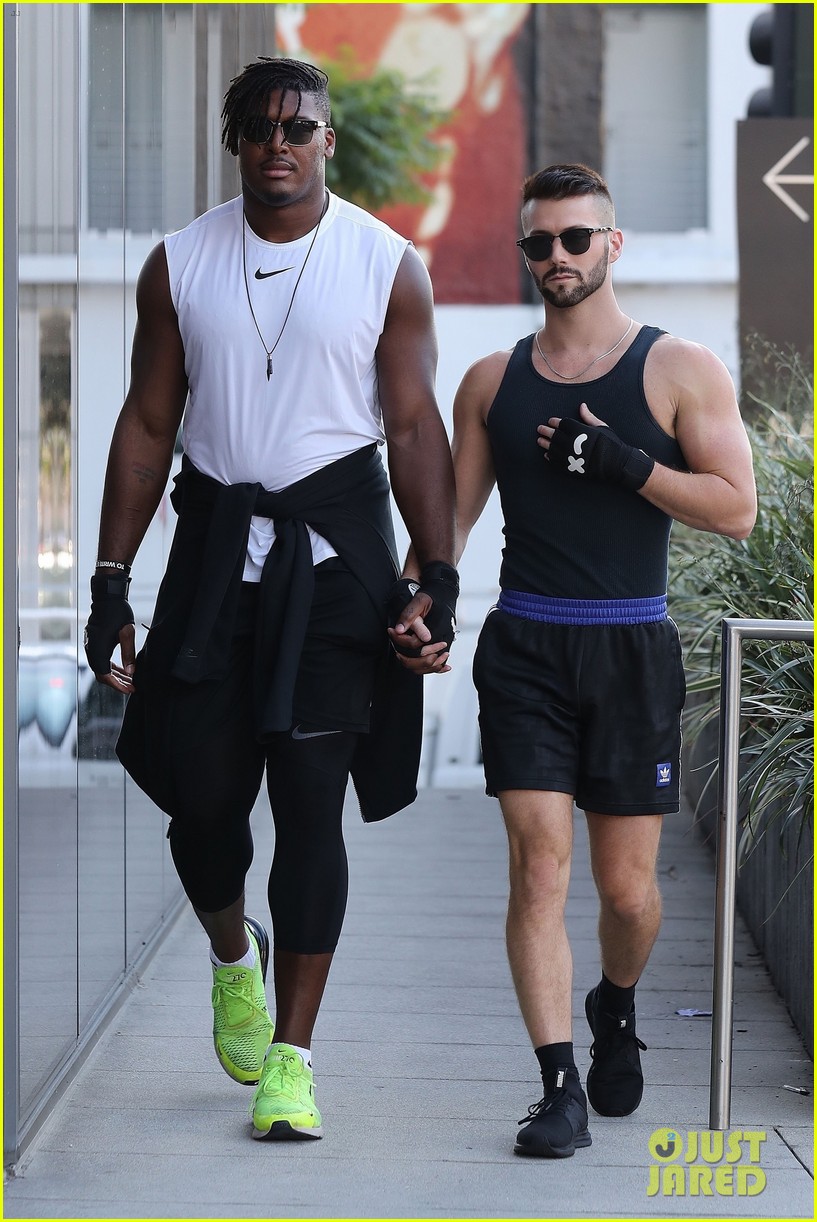 NFL Player Ryan Russell & Boyfriend Corey O'Brien Show Off PDA Ahead of ...
