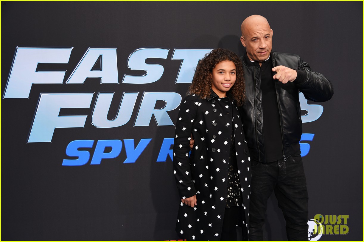 Vin Diesel Supports Daughter Similce at 'Fast & Furious: Spy Racers ...