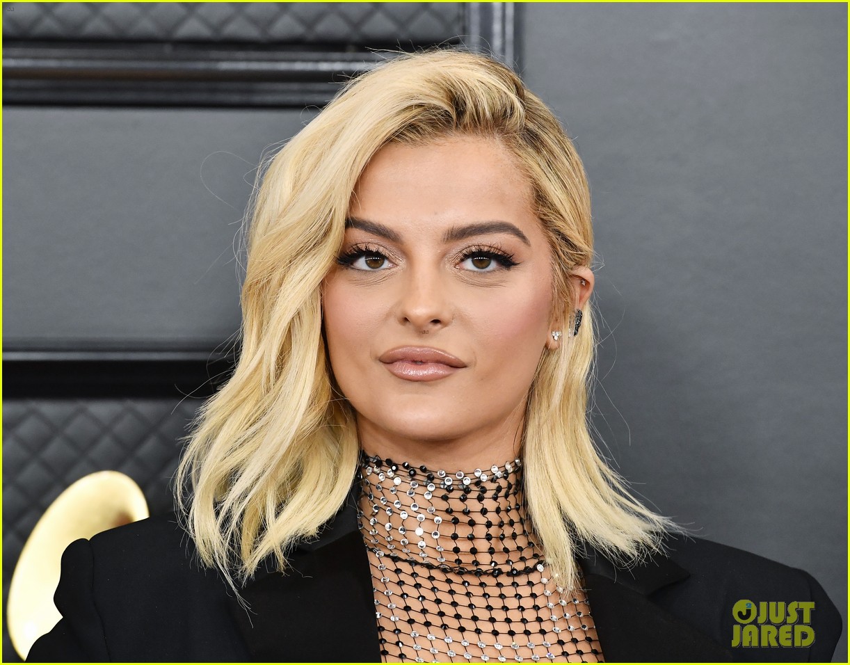 Bebe Rexha Stuns In Black & Silver Chainlink Top at Grammys 2020 ...