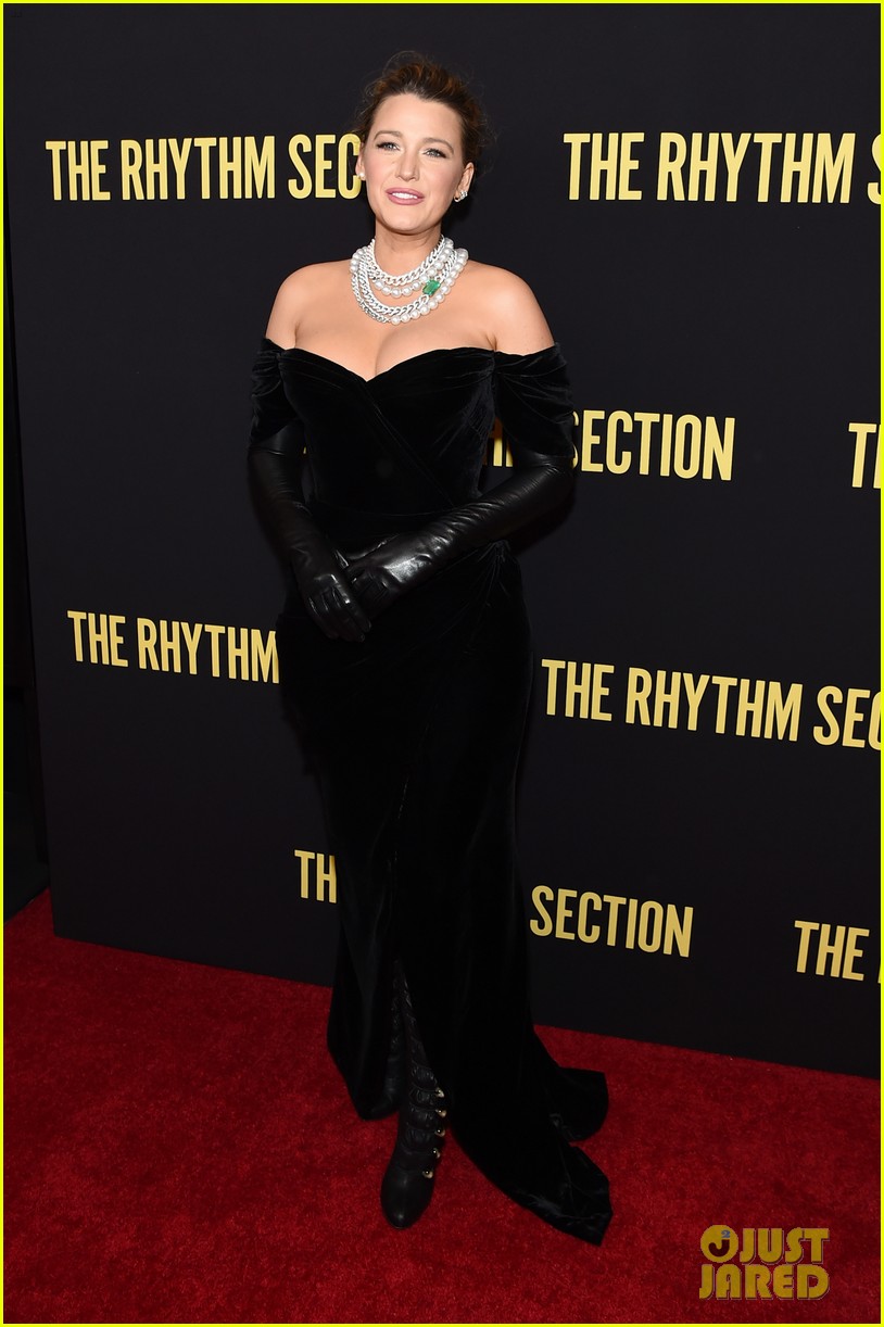 Blake Lively Stuns In Black Gown At The Rhythm Section Premiere