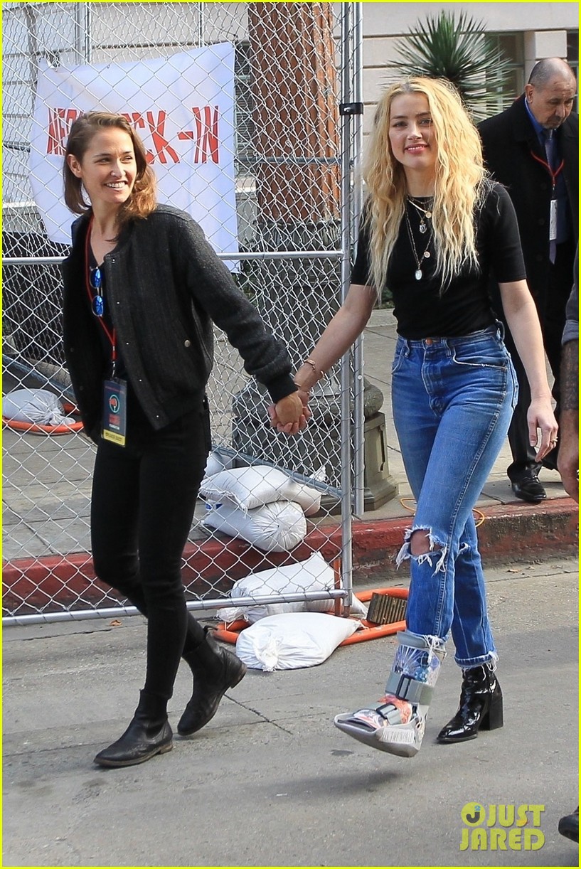 Amber Heard Holds Hands with New Girlfriend Bianca Butti at Women's ...
