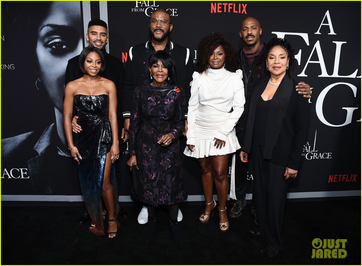 Mariah Carey Supports Tyler Perry at 'A Fall From Grace' Premiere in ...