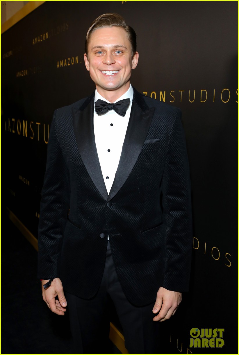 Cute Couple Billy Magnussen & Meghann Fahy Glam Up for Golden Globes ...