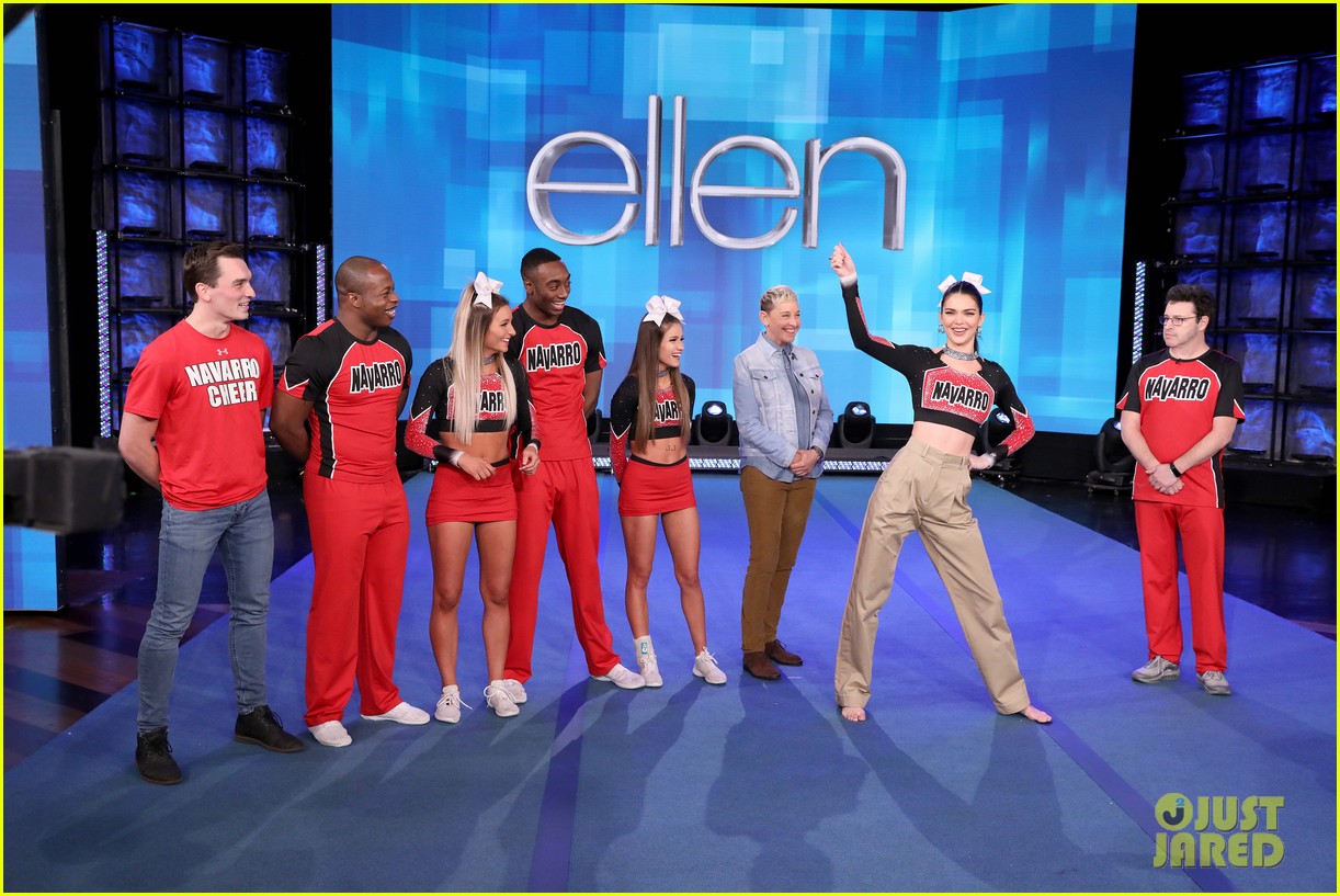 Kendall Jenner Learns Cheer Stunts from Netflix's 'Cheer' Cast - Watch ...