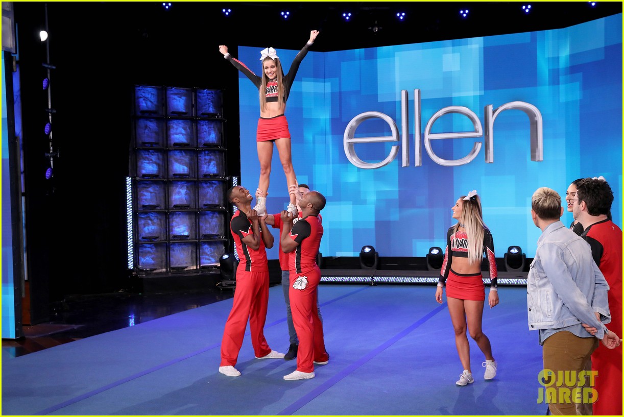 Kendall Jenner Learns Cheer Stunts from Netflix's 'Cheer' Cast - Watch ...