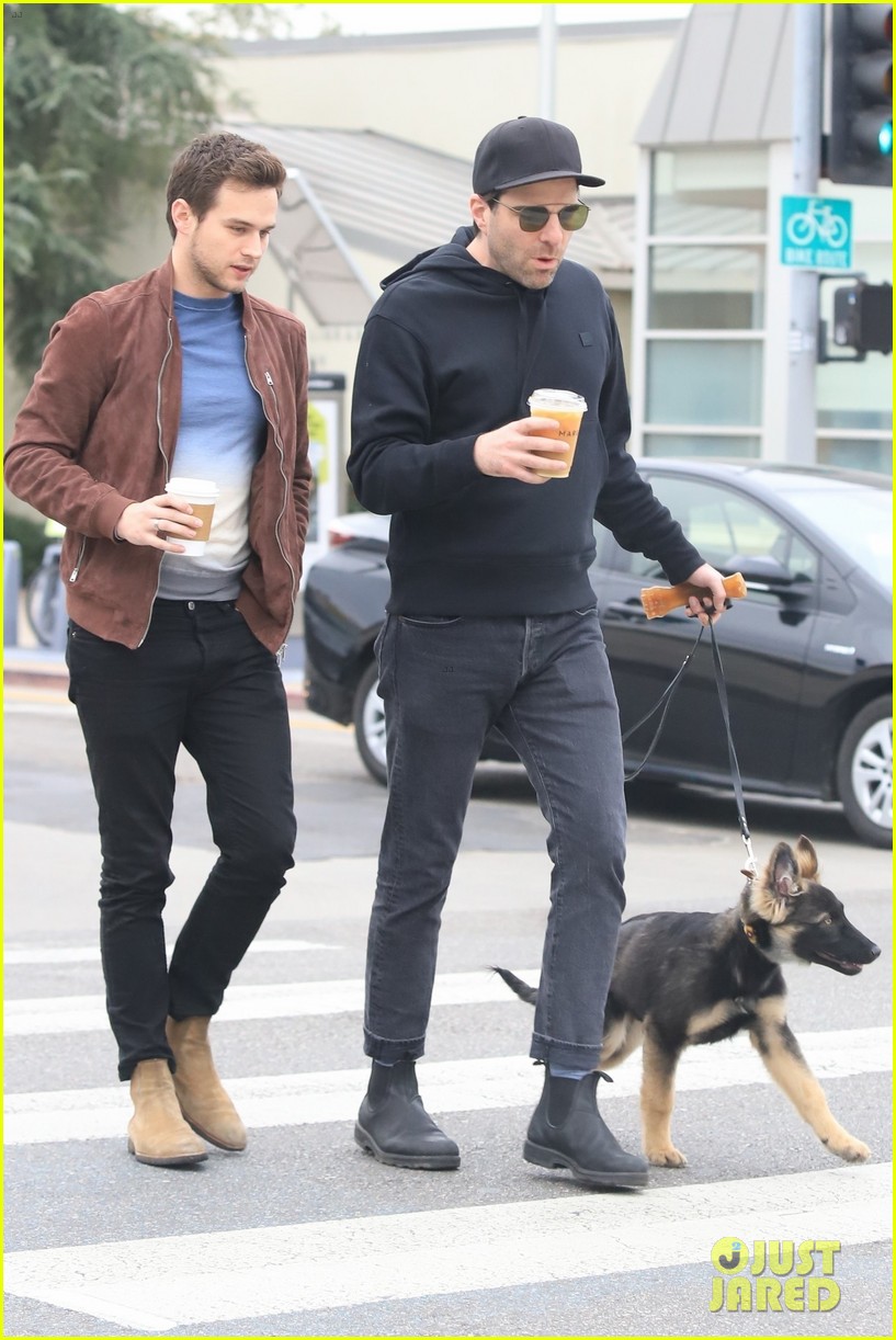 Zachary Quinto & Brandon Flynn Go For a Walk in the Park: Photo 4419694 ...
