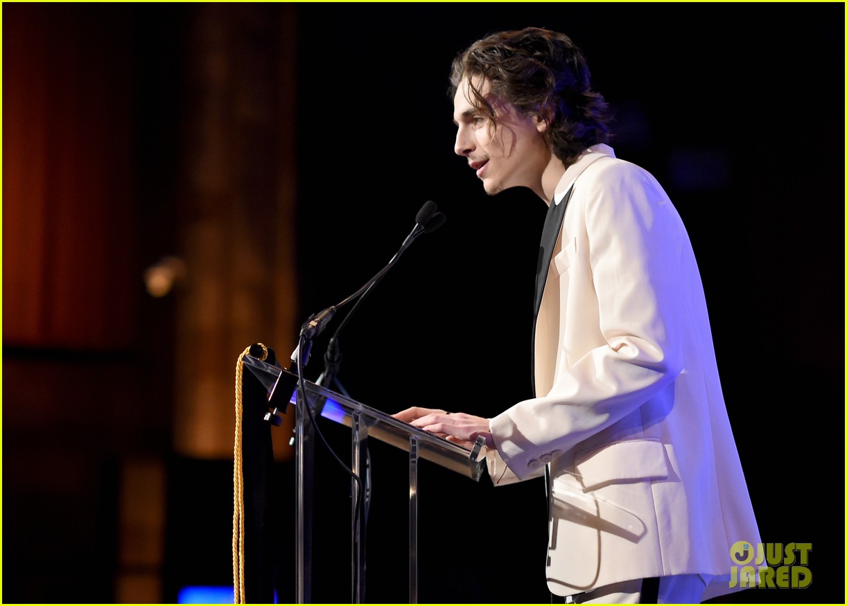 Timothee Chalamet Sports a Goatee For National Board of Review Gala ...