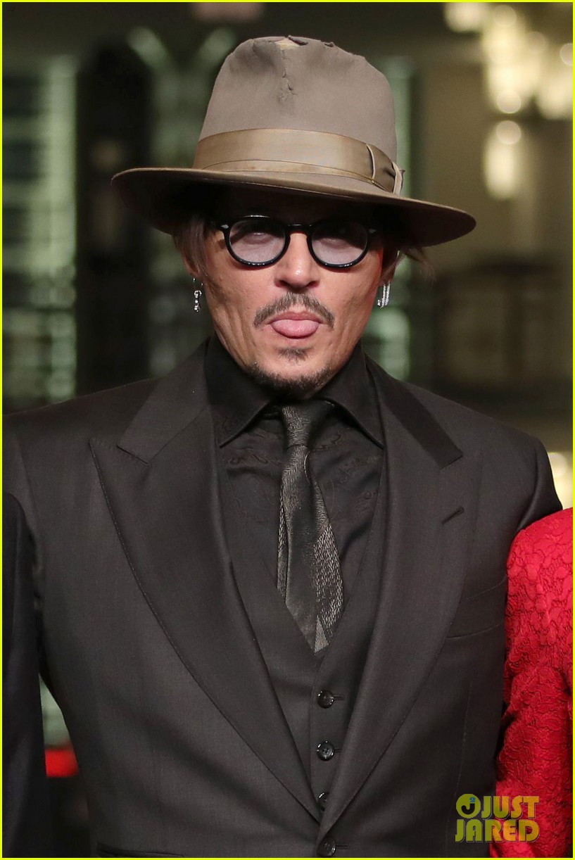 Johnny Depp Sticks Out His Tongue at 'Minimata' Premiere in Berlin ...