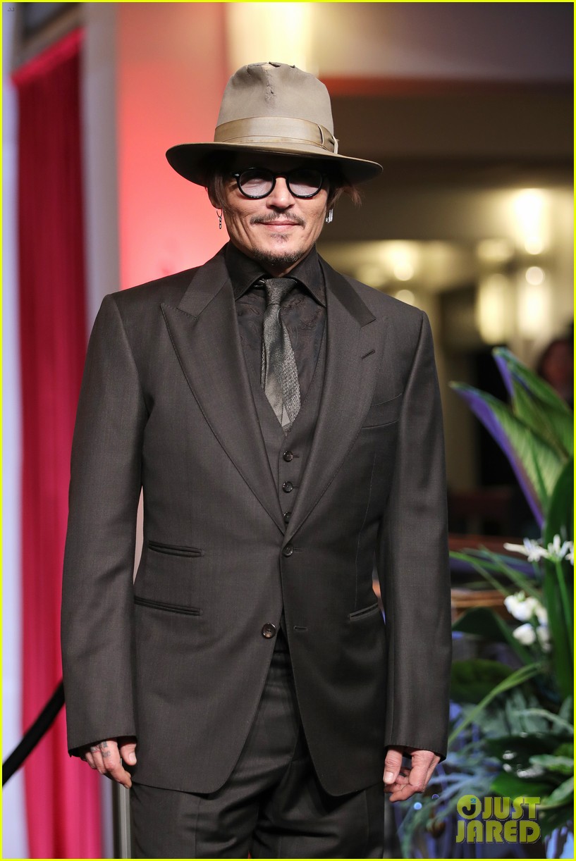 Johnny Depp Sticks Out His Tongue at 'Minimata' Premiere in Berlin ...