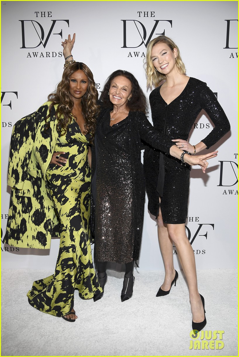 Karlie Kloss Helps Diane von Furstenberg Honor Iman at DVF Awards 2020 ...