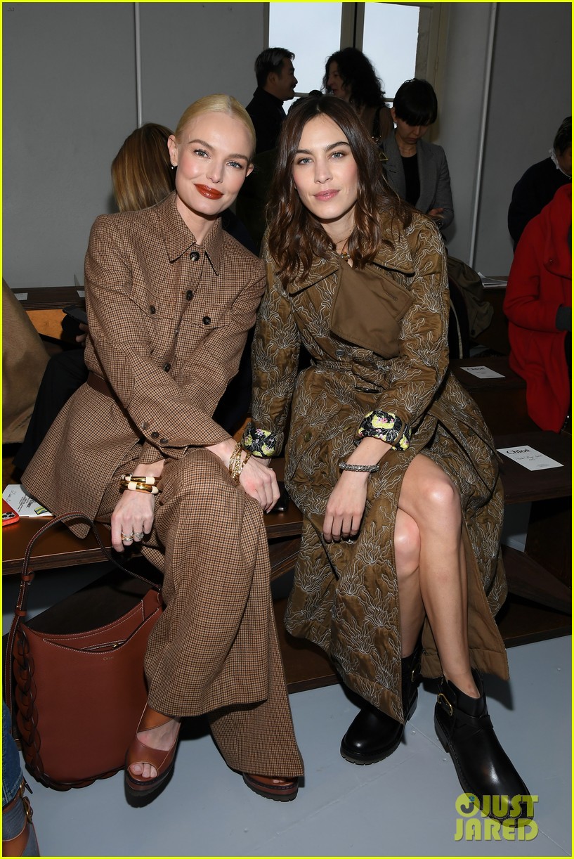 Katie Holmes, Lucy Boynton & Kate Bosworth Sit Front Row at Chloe Paris ...