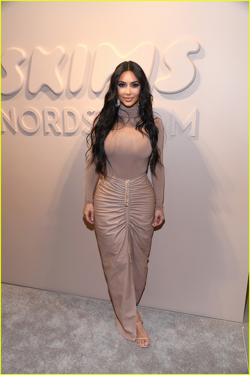 Kim Kardashian Gets Support From Husband Kanye West at SKIMS Launch in ...