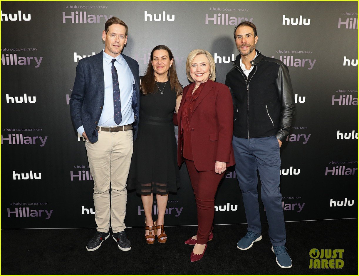 Hillary Clinton Rocks Red Suit at Hulu's 'Hillary' Premiere in NYC ...