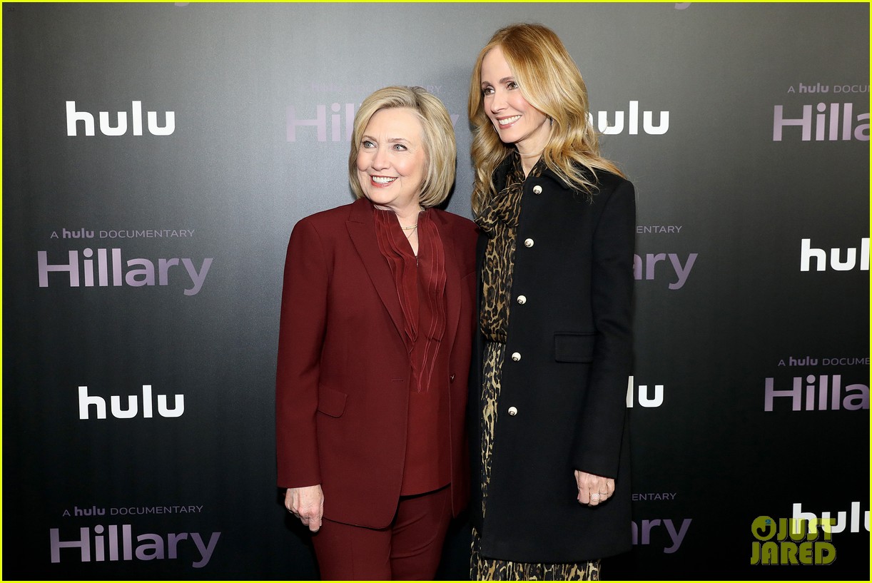 Hillary Clinton Rocks Red Suit at Hulu's 'Hillary' Premiere in NYC ...