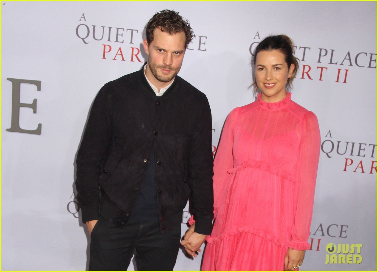Jamie Dornan & Wife Amelia Warner Hold Hands at 'A Quiet Place Part II ...