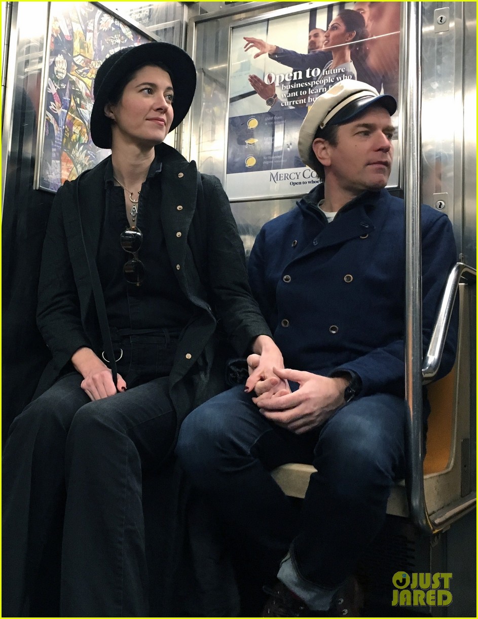 Ewan McGregor & Mary Elizabeth Winstead Look So in Love on Subway Ride ...