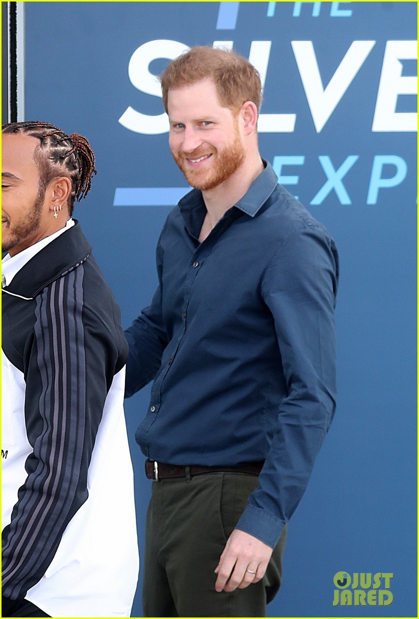Prince Harry Beats Lewis Hamilton in Pit Stop Test During Silverstone ...