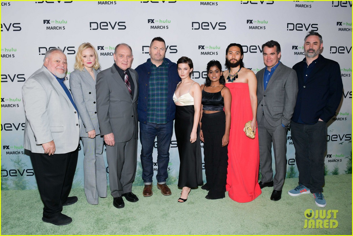 Nick Offerman & Jin Ha Join 'Devs' Castmates at Hollywood Premiere ...