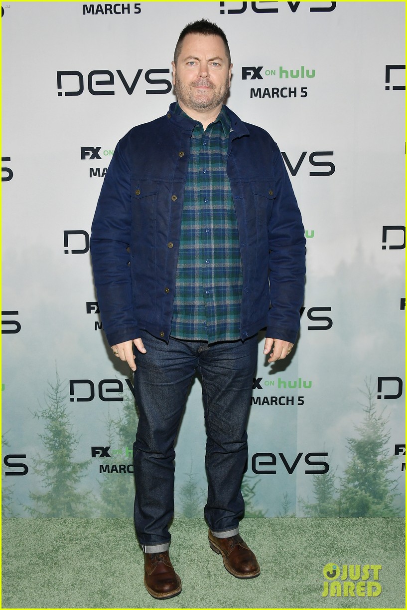 Nick Offerman & Jin Ha Join 'Devs' Castmates at Hollywood Premiere ...