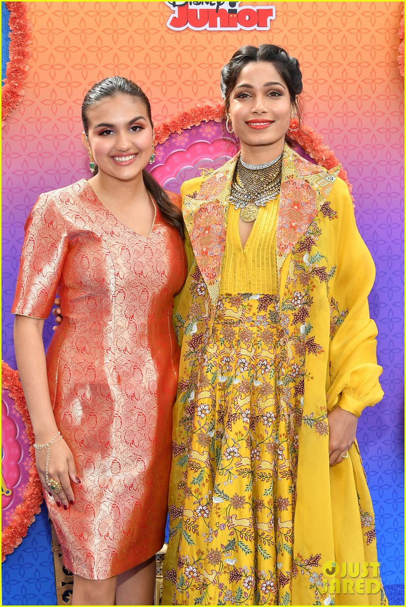 Freida Pinto & Leela Ladnier Go Bright & Colorful for 'Mira, Royal ...