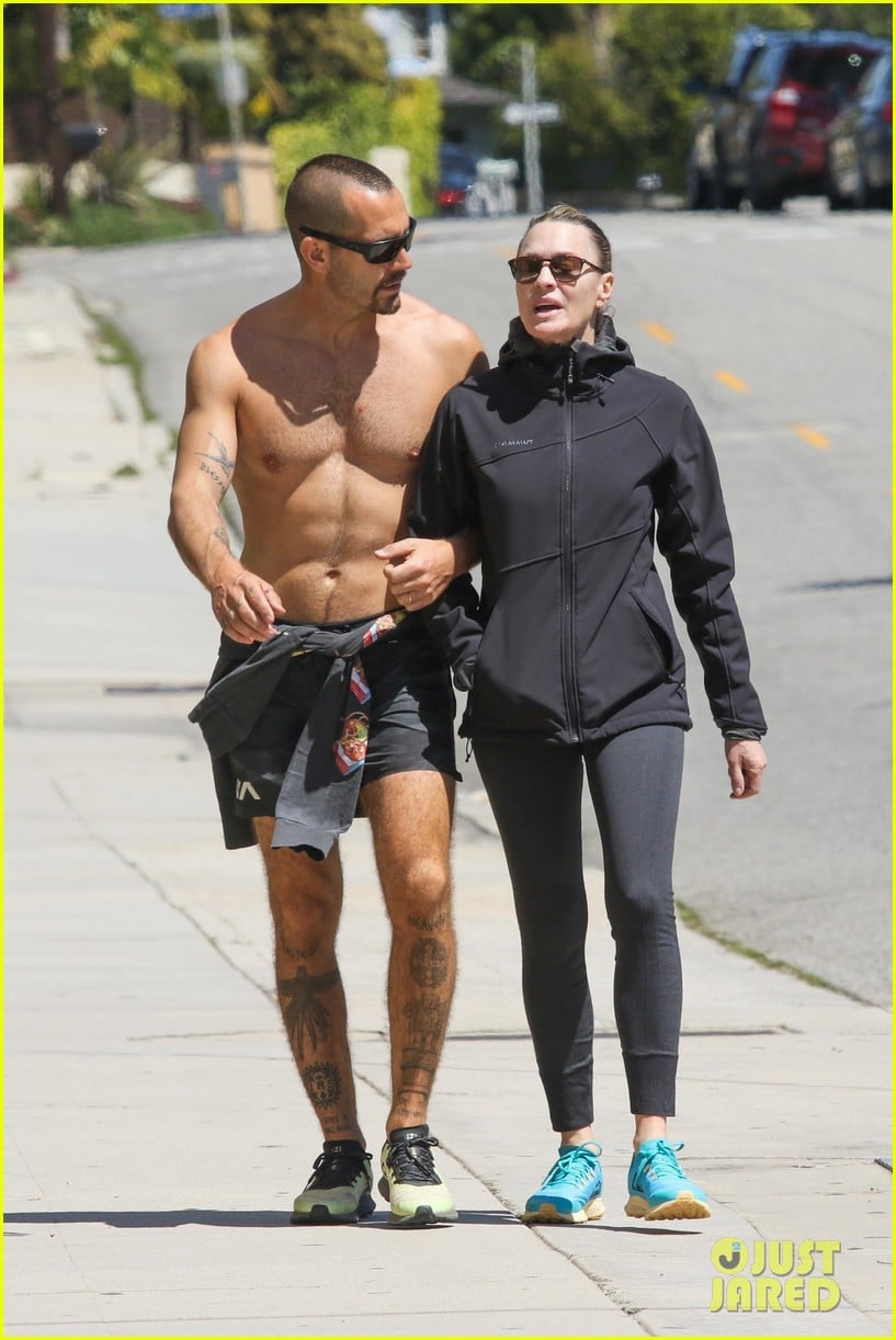 Robin Wright's Husband Clement Giraudet Shows Off His Hot Body During ...