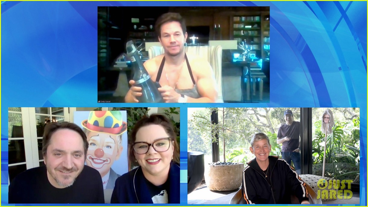 Mark Wahlberg Goes Shirtless To Surprise Melissa McCarthy on 'Ellen at ...