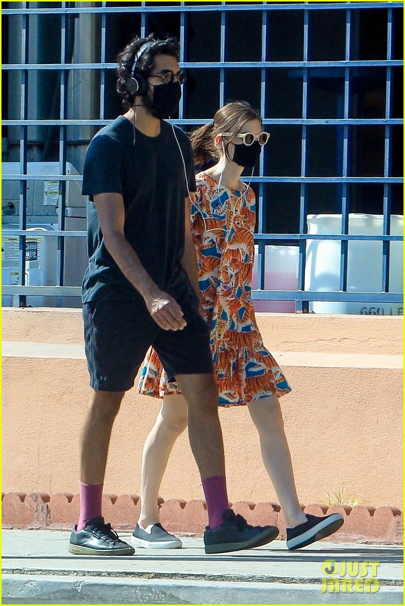 Dev Patel & Girlfriend Tilda Cobham-Hervey Wear Protective Masks on ...